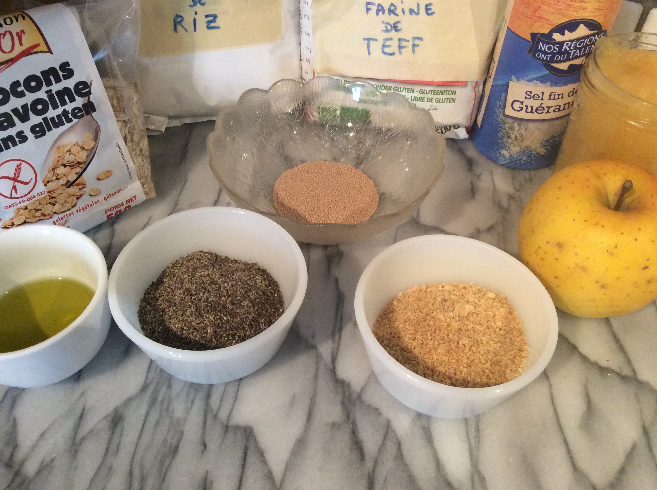 pain sans gluten, sans fécule, sans sulfites, à la farine de teff – ma ...